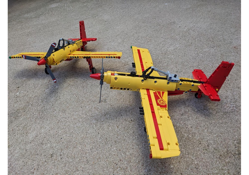 LEGO MOC P-51D Mustang... x2! (42152 Firefighter Aircraft) by jpgon ...