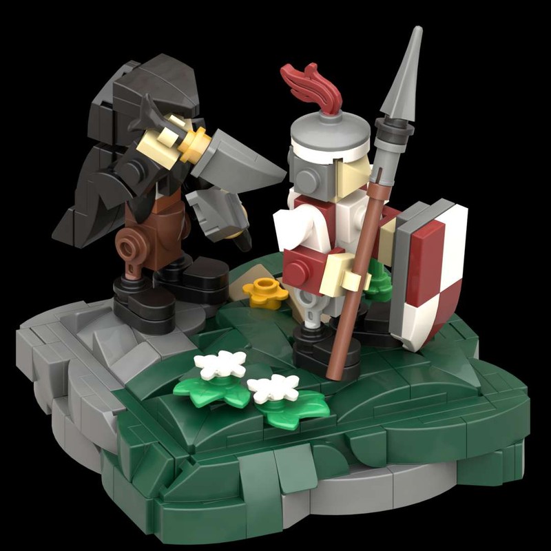 LEGO MOC Medieval attack on the guardsman by dariusdrum | Rebrickable ...