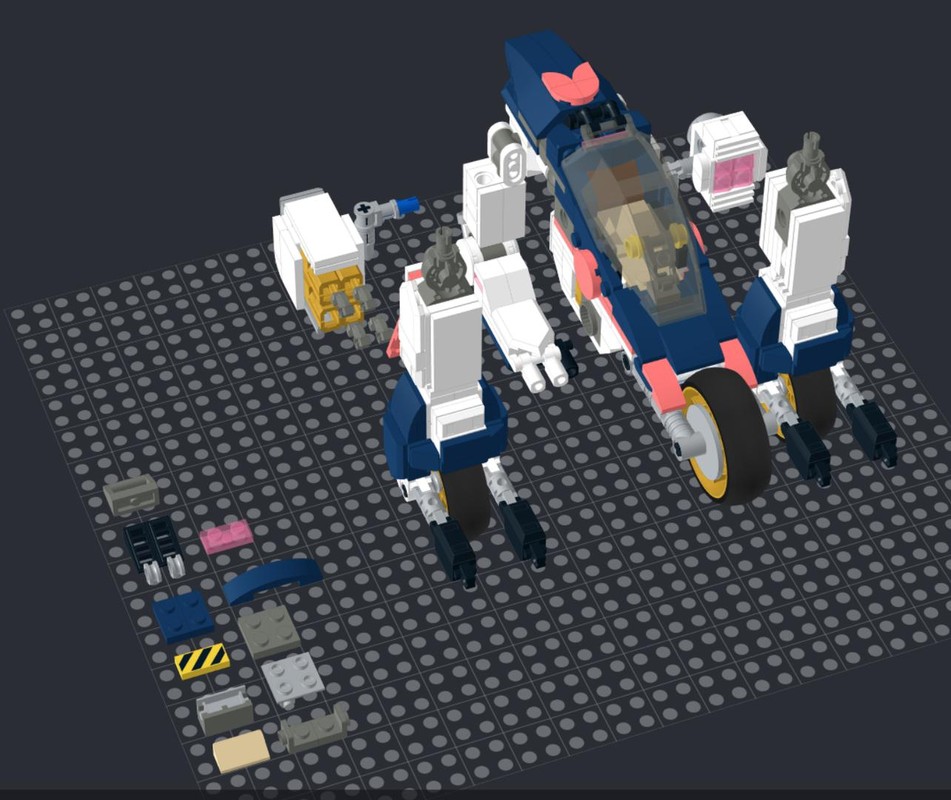 LEGO MOC Transforming Mech Bike by Mishima, cockpit edit by me. by ...