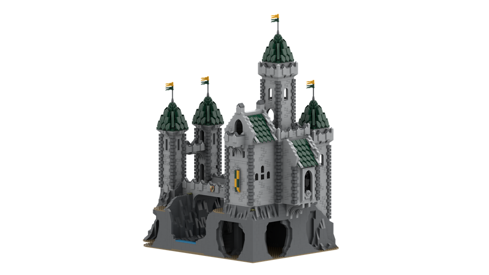 Lego Moc Green Dragon Stronghold By Sirwesley86 Rebrickable Build