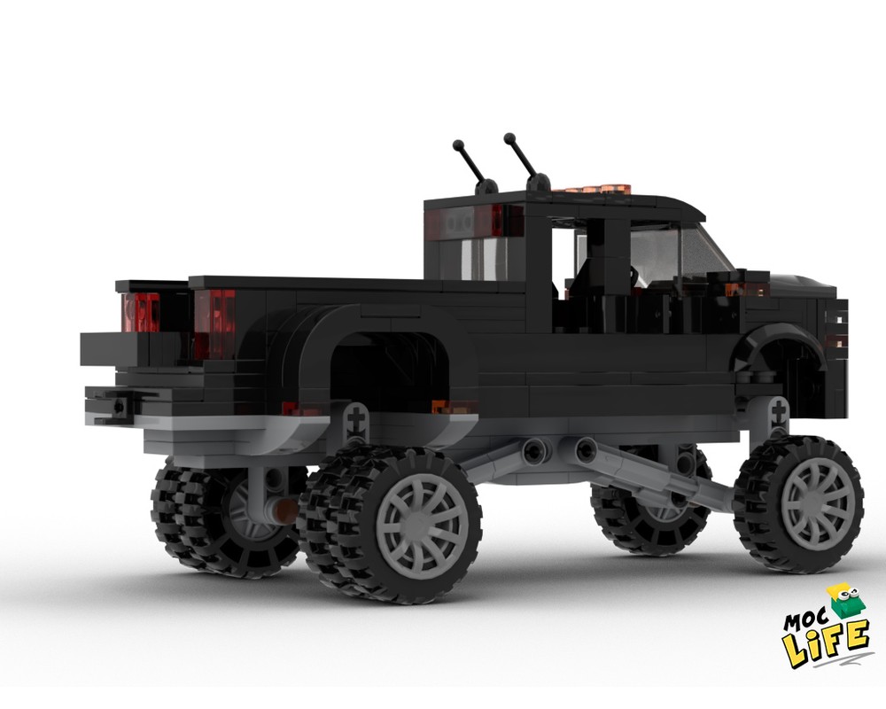 LEGO MOC Chevrolet Silverado 3500 quad cab dually sema lifted by ...