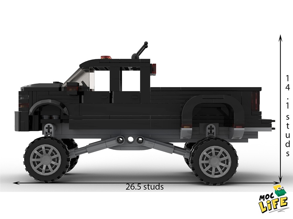 LEGO MOC Chevrolet Silverado 3500 quad cab dually sema lifted by ...