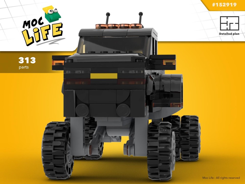 LEGO MOC Chevrolet Silverado 3500 quad cab dually sema lifted by ...