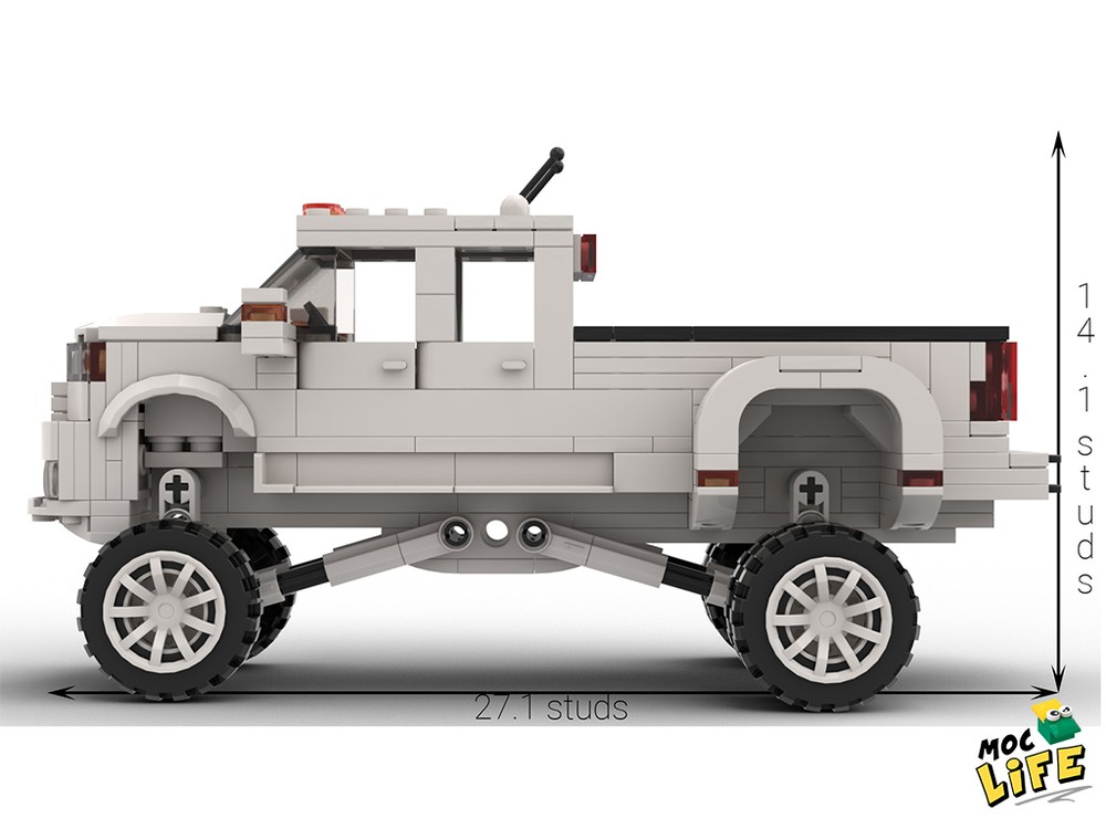LEGO MOC Ram 3500 quad cab dually sema lifted by MocLife | Rebrickable ...
