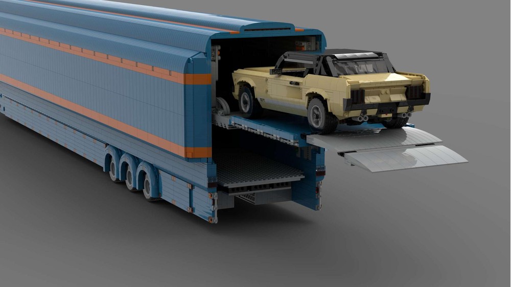 Lego Moc Auto Transport Enclosed Trailer For Brawn By Mikesilok