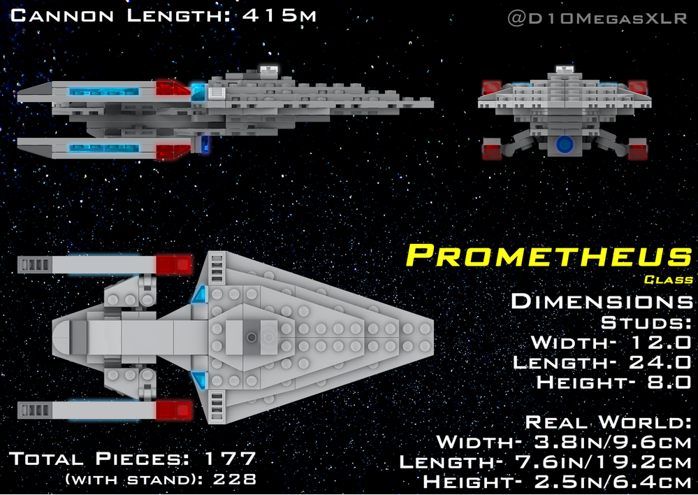 LEGO MOC Prometheus Class by D10MegasXLR | Rebrickable - Build with LEGO