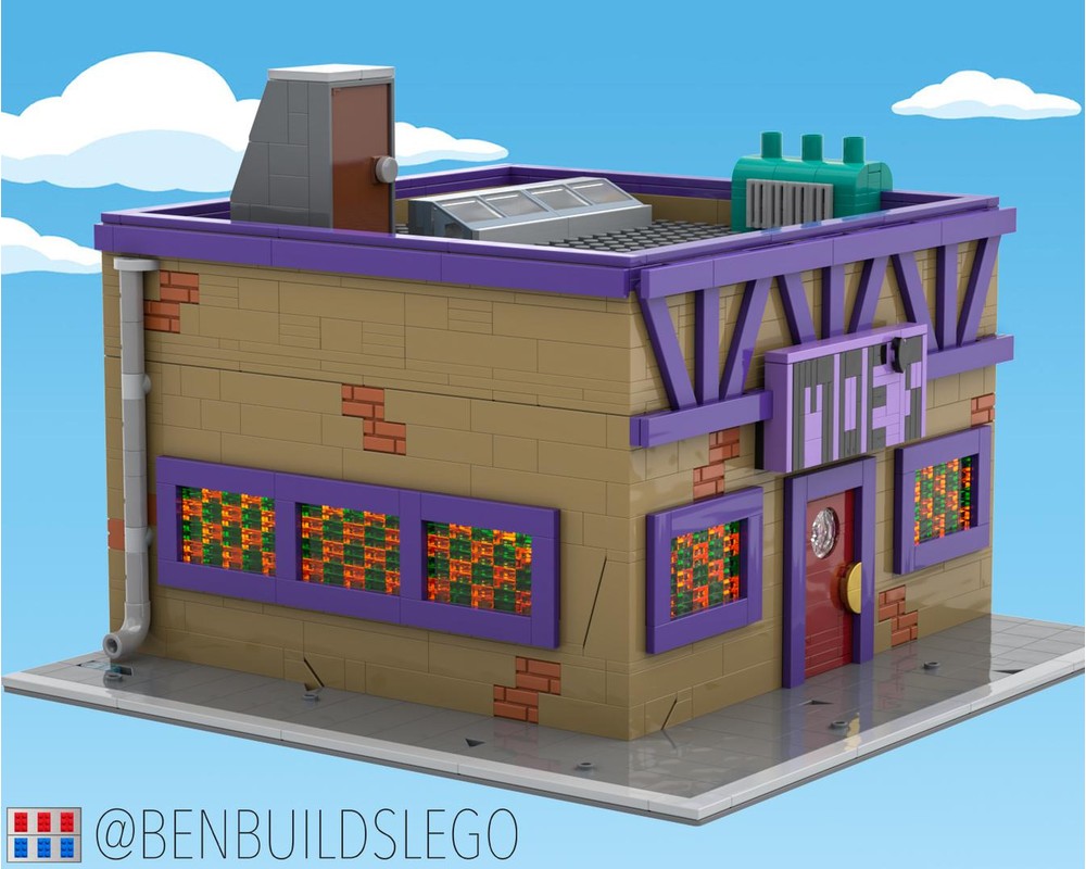 Lego Moc Modular Moes Tavern By Benbuildslego Rebrickable Build