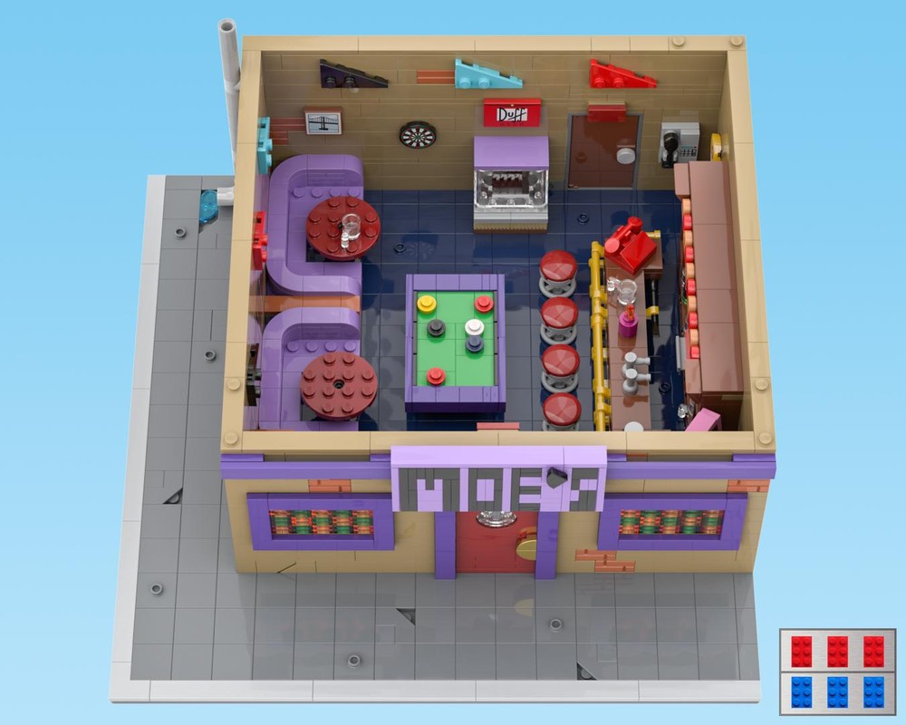 Lego Moc Modular Moes Tavern By Benbuildslego Rebrickable Build