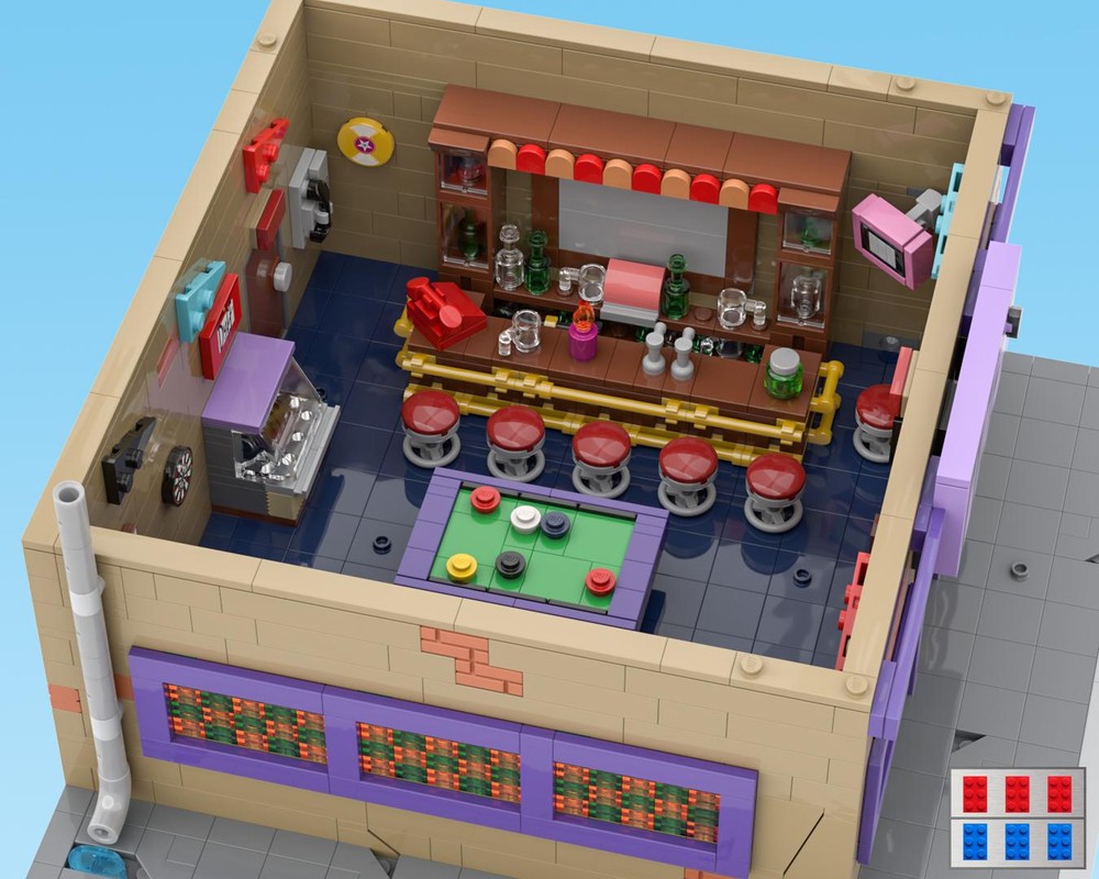 Lego Moc Modular Moes Tavern By Benbuildslego Rebrickable Build