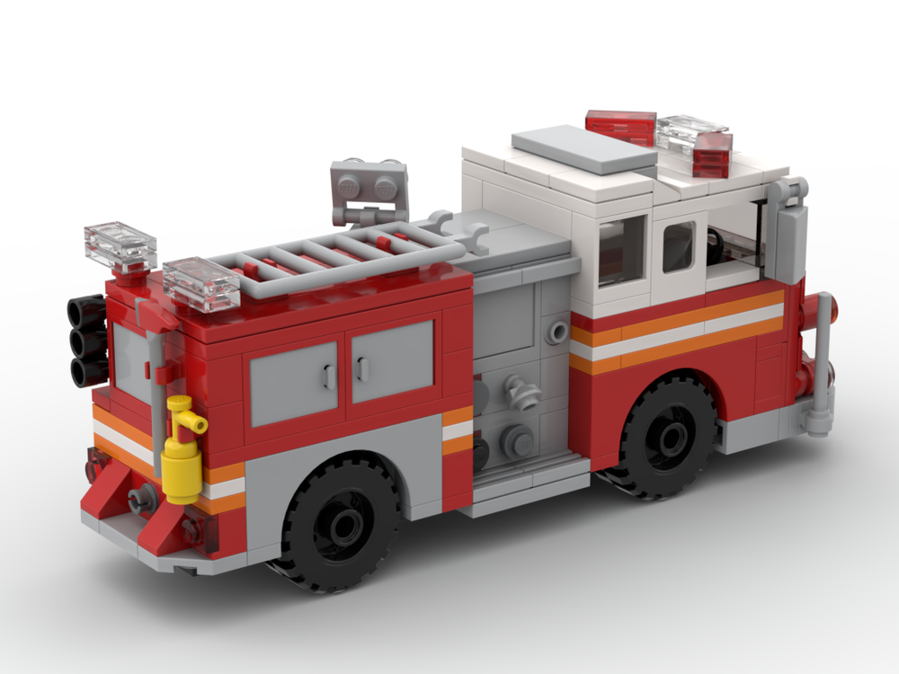 LEGO MOC FDNY Phantom Fire Truck 3000 by iron_foot | Rebrickable ...