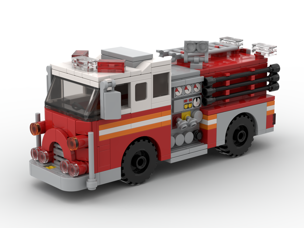 LEGO MOC FDNY Phantom Fire Truck 3000 by iron_foot | Rebrickable ...