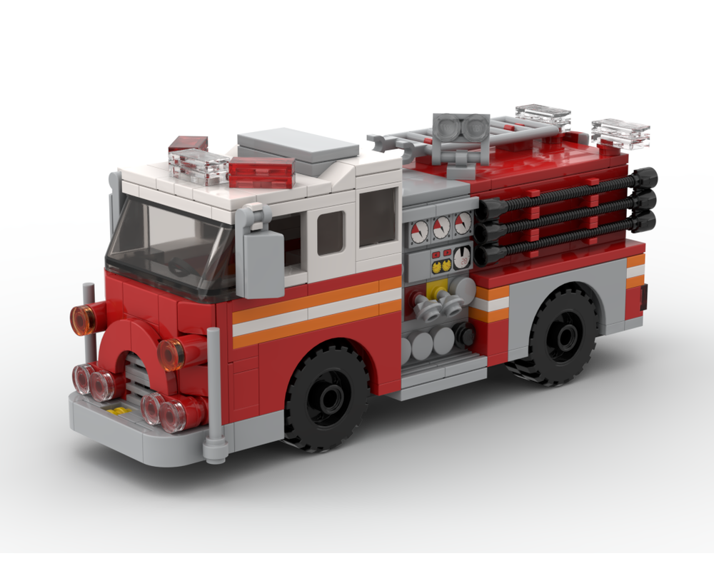 LEGO MOC FDNY Phantom Fire Truck 3000 by iron_foot | Rebrickable ...