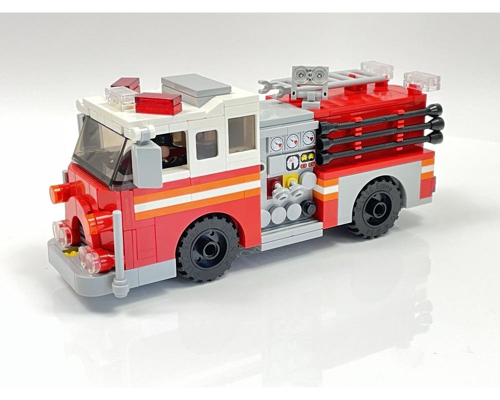 LEGO MOC FDNY Phantom Fire Truck 3000 by iron_foot | Rebrickable ...