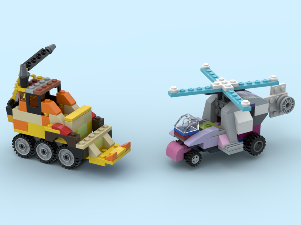 LEGO MOC Skye and Rubble vehicles (Paw Patrol) by Oripy | Rebrickable ...