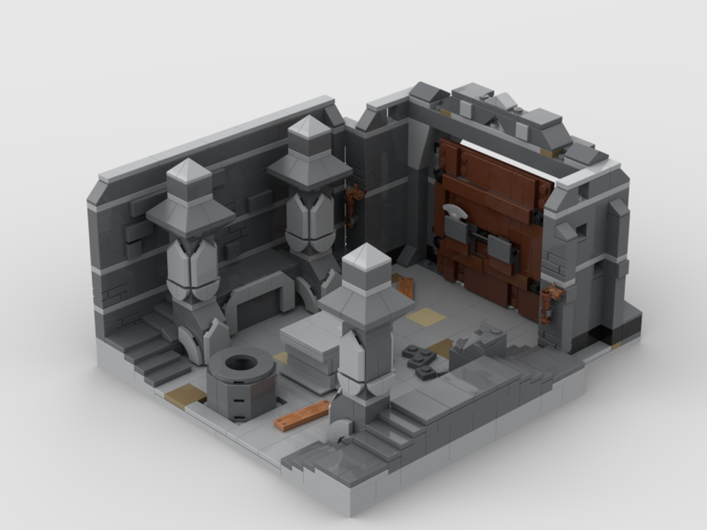 LEGO MOC Mines Of Moria Balin's Tomb Diorama by Elemorea | Rebrickable ...