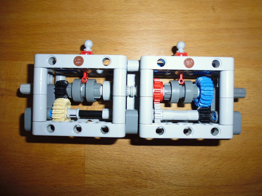 LEGO MOC 3-Speed Direct Gearbox by Stef234 | Rebrickable - Build with LEGO