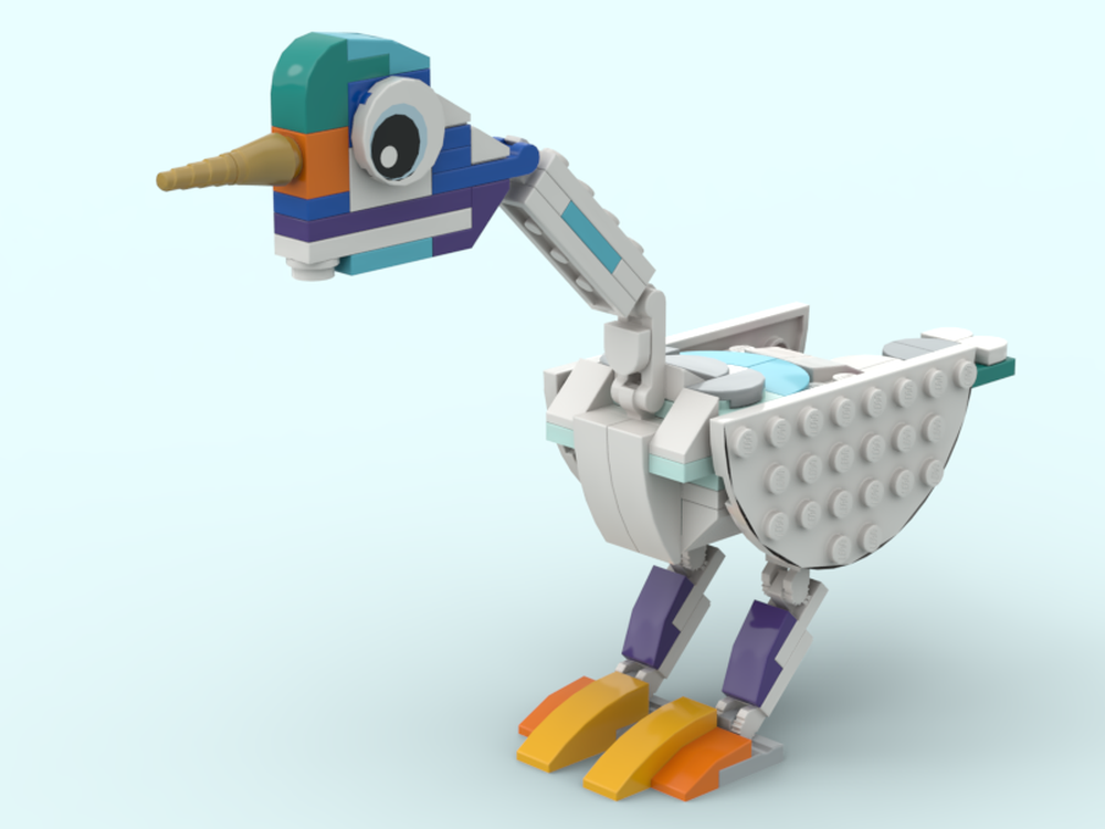 LEGO MOC 31140 Goose by Pikminfan67 | Rebrickable - Build with LEGO