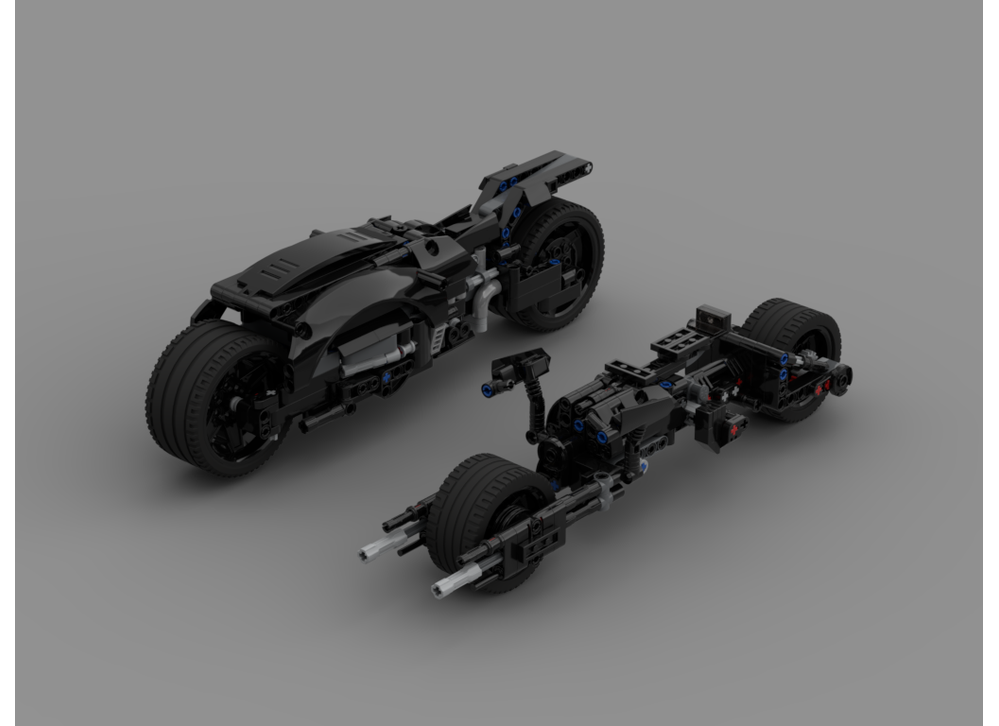 LEGO MOC Batcycle and Batpod by CreationCaravan (Brad Barber ...