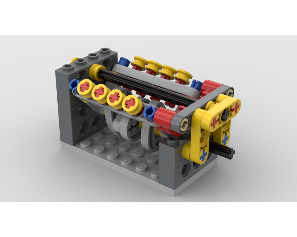 Lego Moc Mini V8 By Creativechad Rebrickable Build With Lego