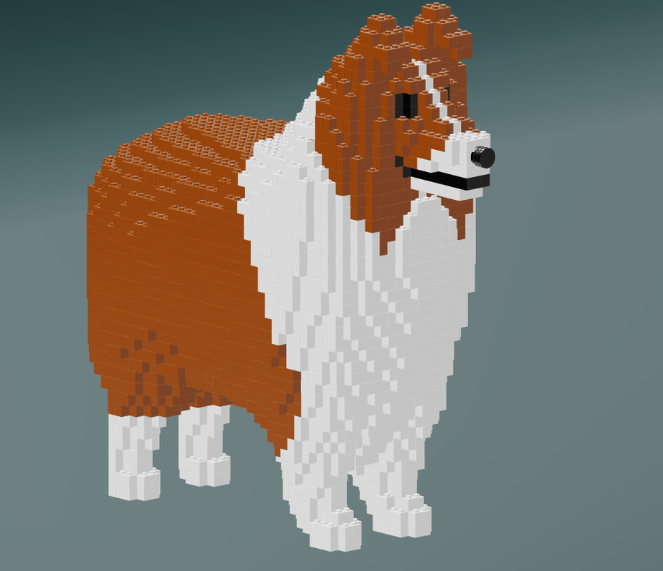 LEGO MOC Puppy Sheltie Shetland Sheepdog Dog L by dtcdtcdtcbricks ...