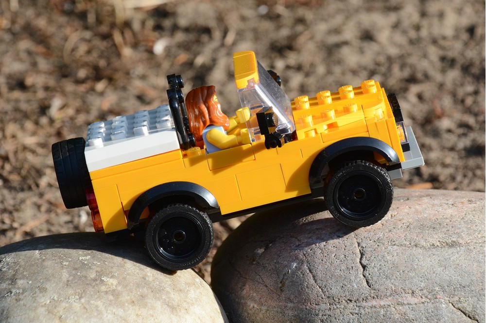 Lego Moc Land Rover Classic Defender Open Top Mod 40650 Alternate