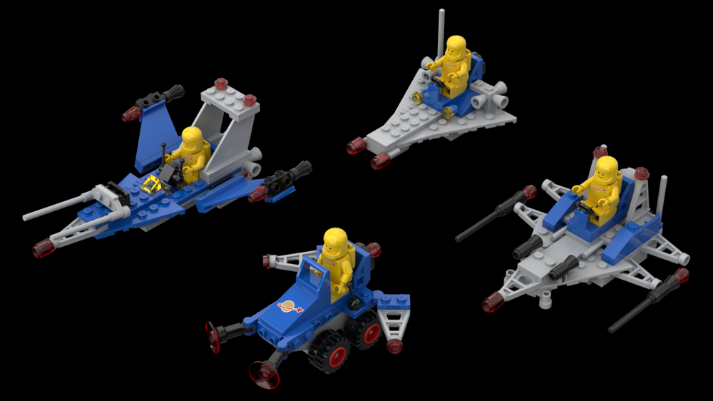 LEGO MOC Classic Space Reimagined: Collection 4 - Space Vehicles (6845 ...