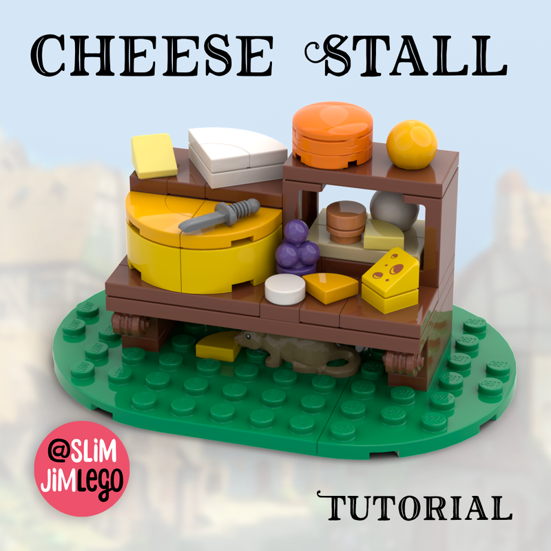 LEGO MOC Medieval Cheese Market Stall by slimjimlego | Rebrickable ...