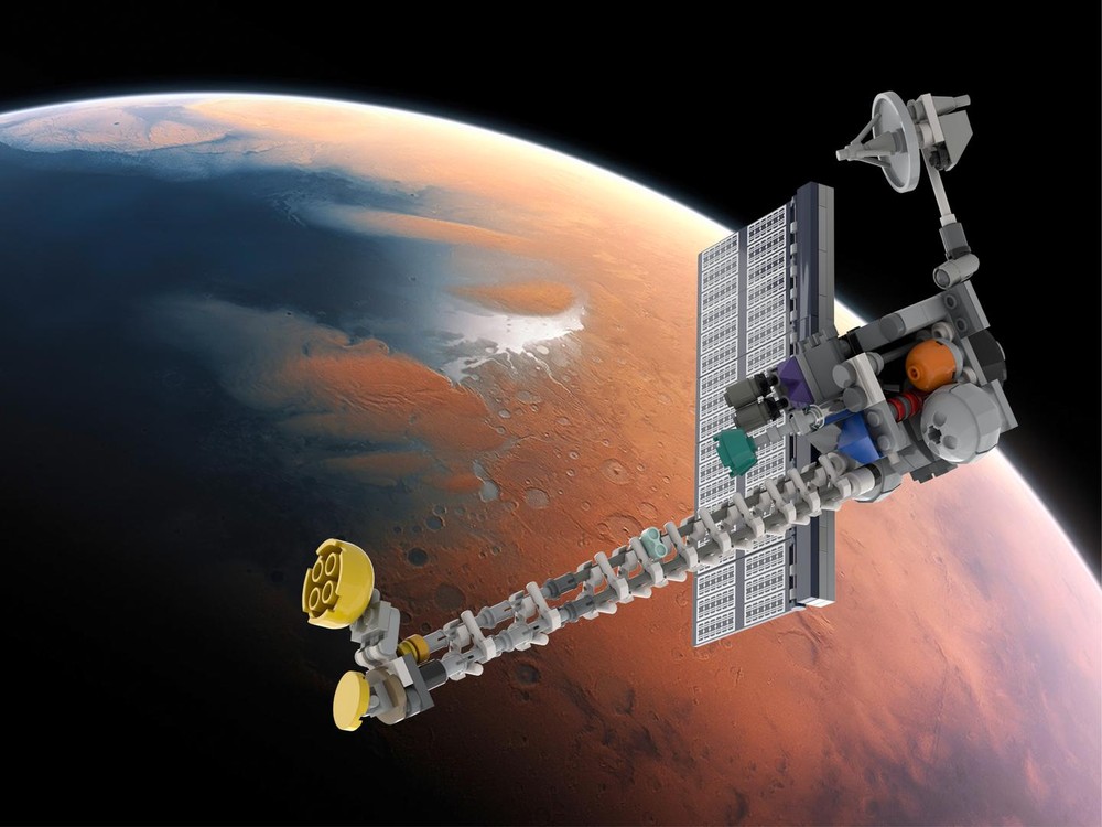 LEGO MOC NASA Mars Odyssey Orbiter by PedroJ | Rebrickable - Build with ...