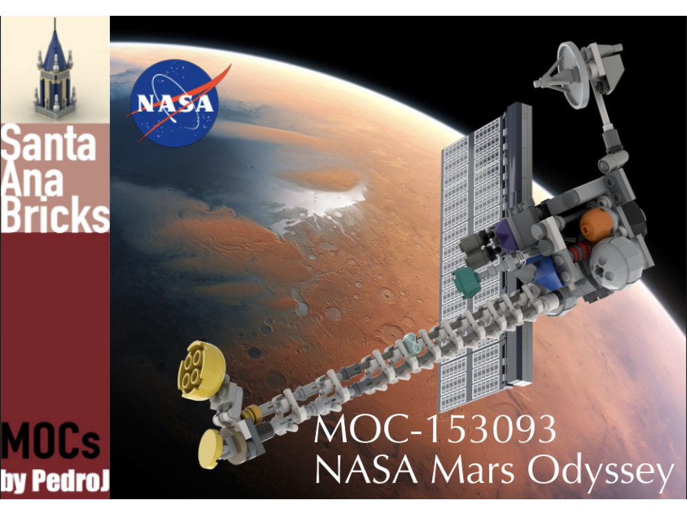 LEGO MOC NASA Mars Odyssey Orbiter by PedroJ | Rebrickable - Build with ...