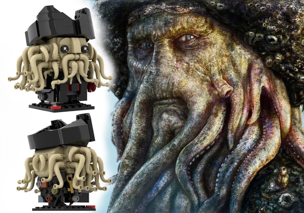 LEGO MOC Davy Jones from "Pirates of the Caribbean" BRICKHEADZ by ...