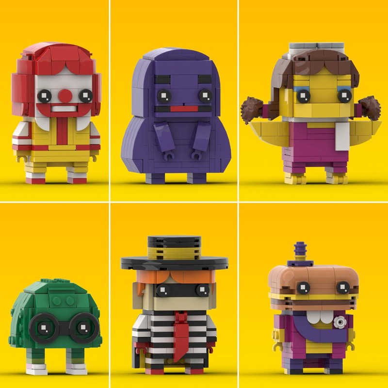 LEGO MOC McDonald's Brickheadz Bundle by DrBrickheadz | Rebrickable ...