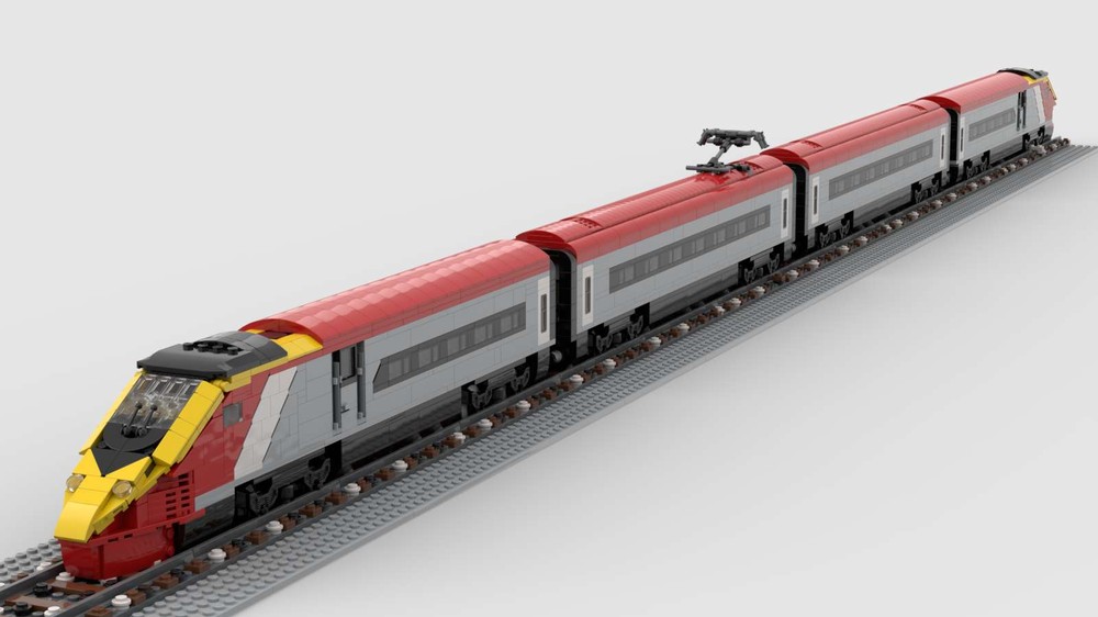 LEGO MOC UK High Speed Train by Handers | Rebrickable - Build with LEGO