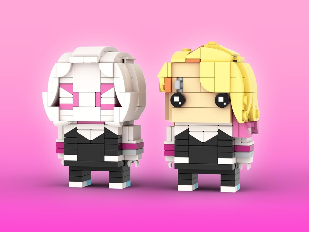 LEGO MOC Spider-Woman Gwen Stacy Brickheadz LEGO MOC - Spider-Man ...