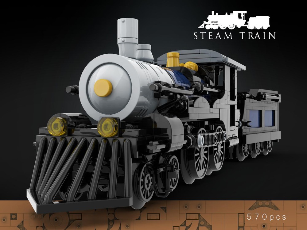 LEGO MOC Steam Train by Marius2002 | Rebrickable - Build with LEGO