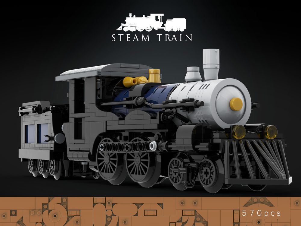Lego Moc Steam Train By Marius2002 Rebrickable Build With Lego
