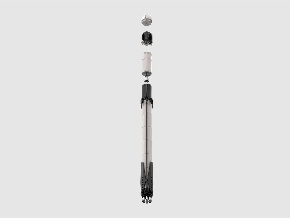 LEGO MOC SpaceX Falcon 9 with dragon capsule by LooneyBricks ...