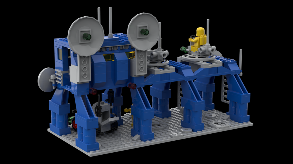 Lego Moc Classic Space Reimagined Space Supply Station 6930 By Watson