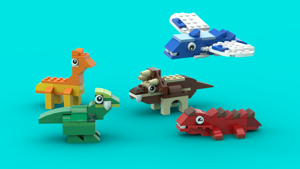 LEGO MOC 11015 5 Dinosaurs by Lenarex | Rebrickable - Build with LEGO