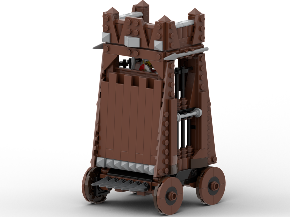 Lego Moc Medieval Siege Tower By Huebre Rebrickable Build With Lego