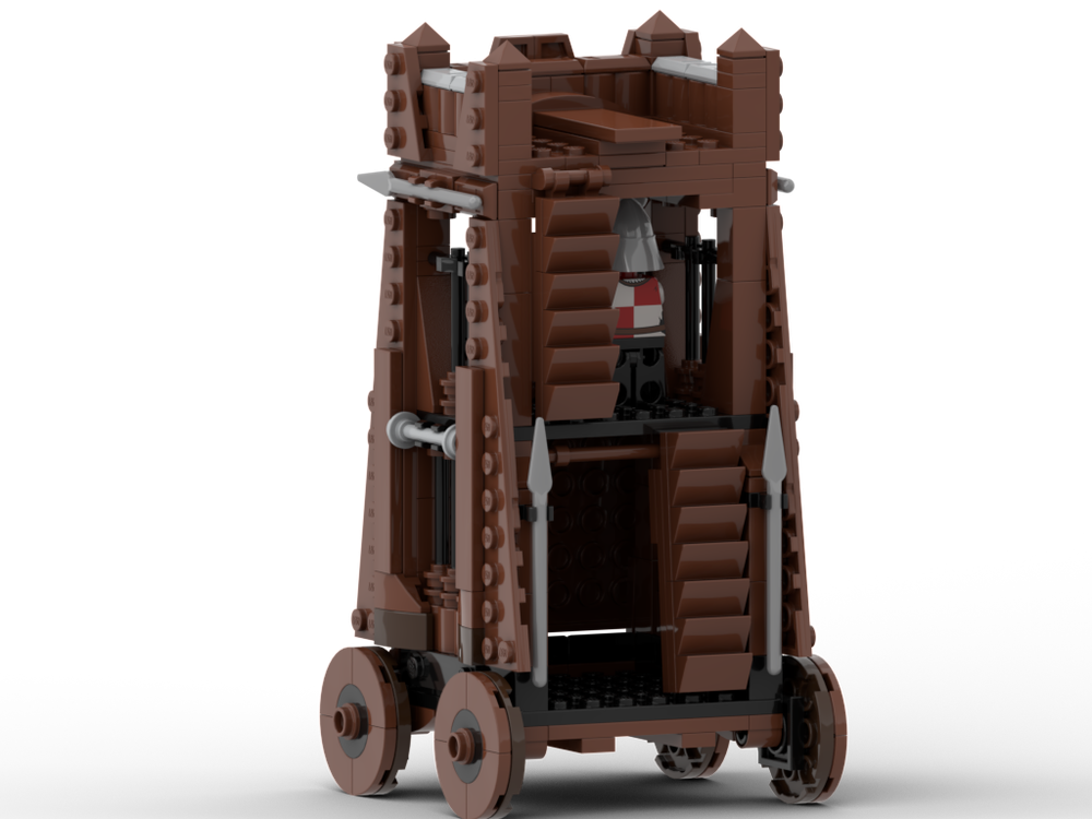 Lego Moc Medieval Siege Tower By Huebre Rebrickable Build With Lego