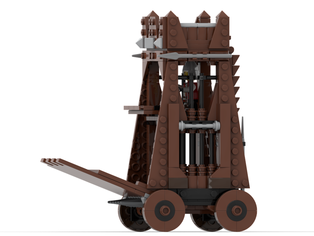 Lego Moc Medieval Siege Tower By Huebre Rebrickable Build With Lego