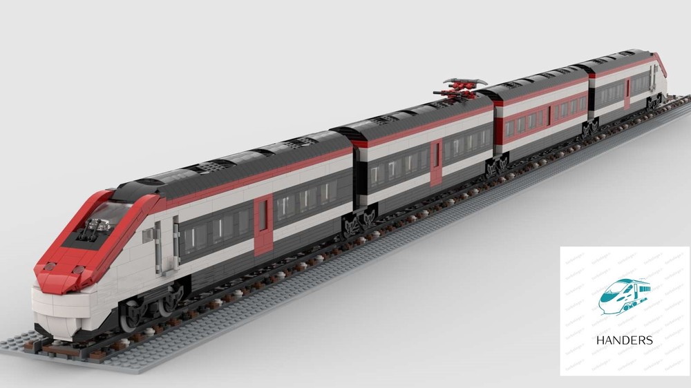 LEGO MOC Swiss High Speed Train by Handers | Rebrickable - Build with LEGO