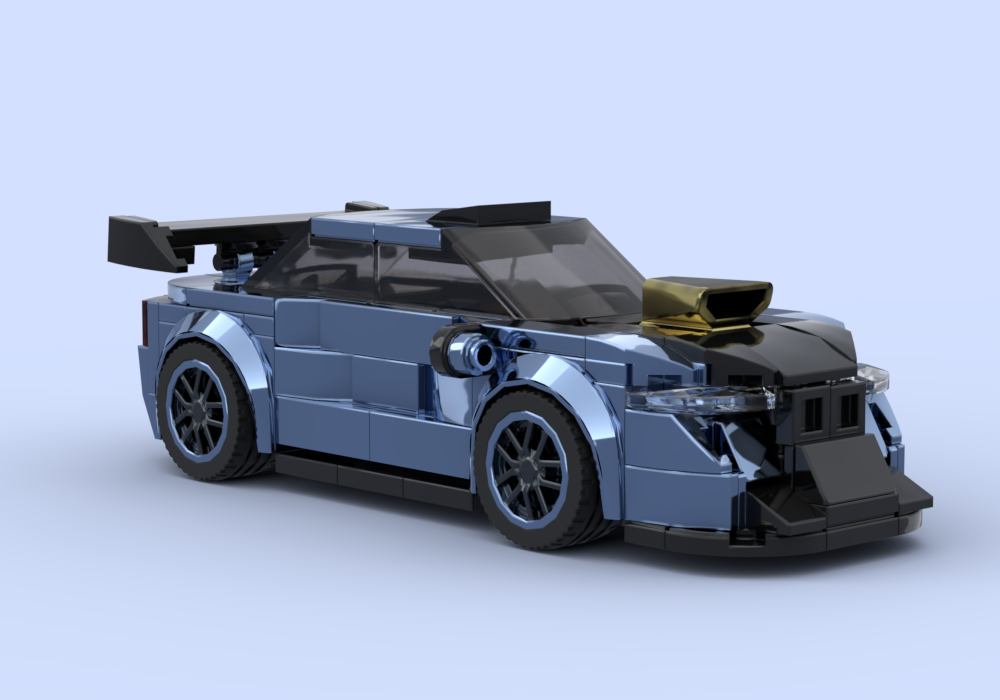 LEGO MOC Blue Urban car by Bricksideas | Rebrickable - Build with LEGO