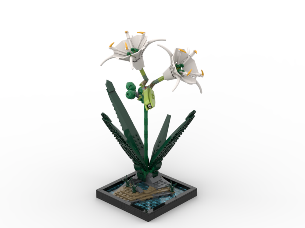 LEGO MOC Cahaba Lily (Hymenocallis coronaria) Botanical style MOC w ...