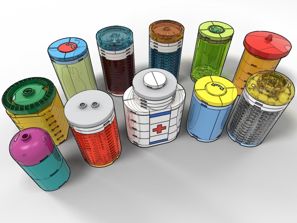 LEGO MOC-153266 Pills and Pill Bottles by Thomus_Bean | Rebrickable ...