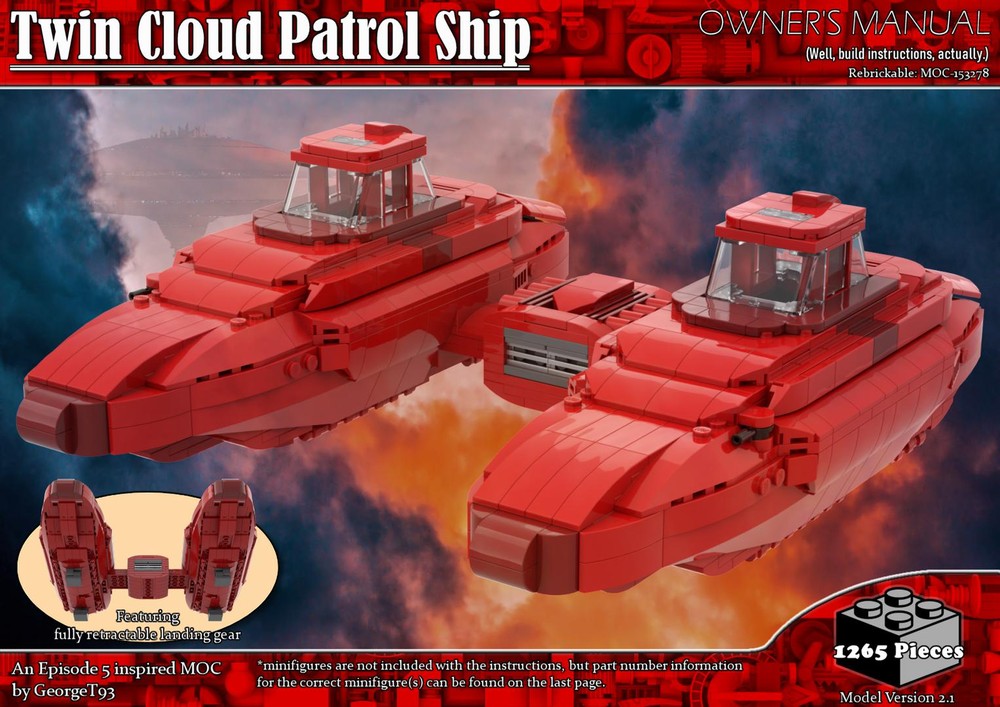 LEGO MOC SW ESB Twin Cloud Patrol Ship by GeorgeT93 | Rebrickable ...