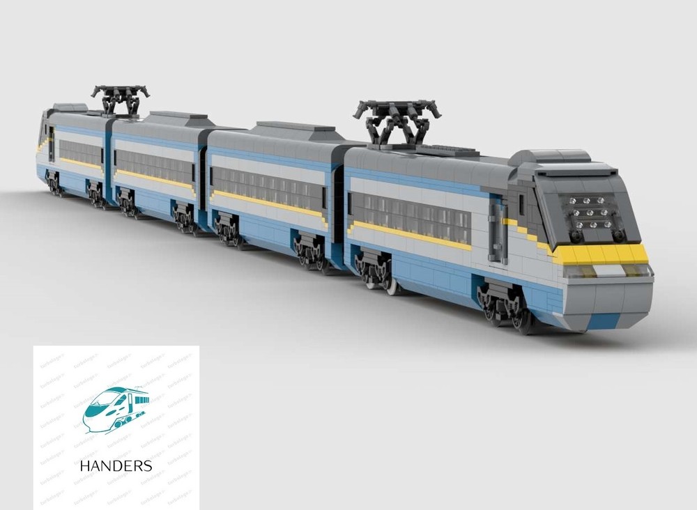 LEGO MOC Czech High Speed Train by Handers | Rebrickable - Build with LEGO