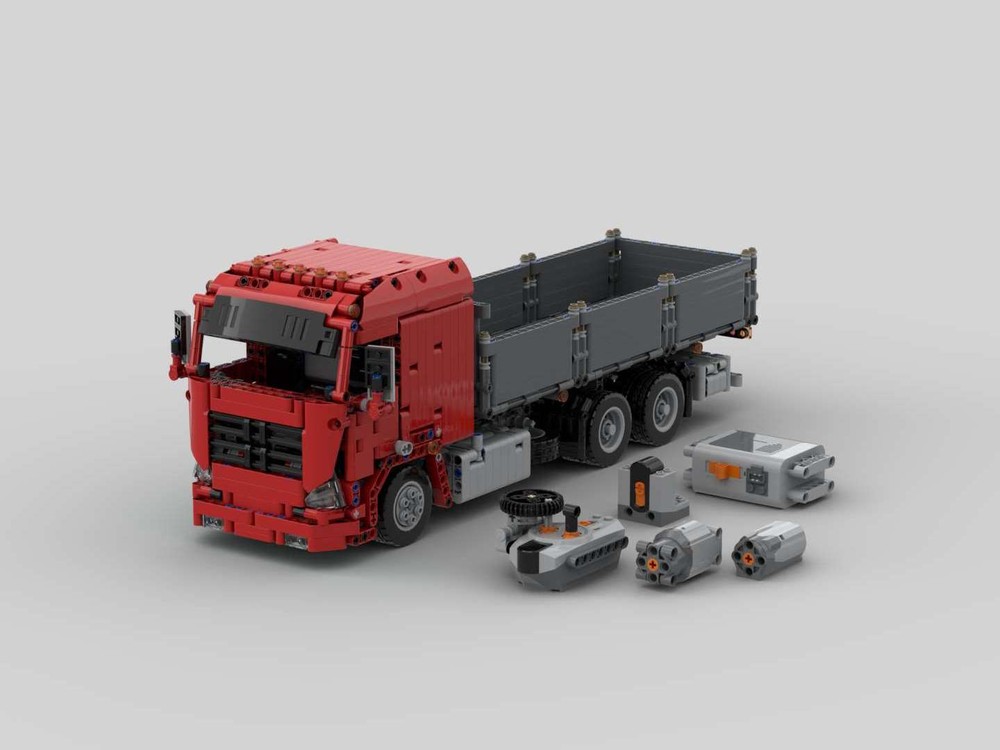 LEGO MOC RC flatbed euro truck by Bortnick | Rebrickable - Build with LEGO