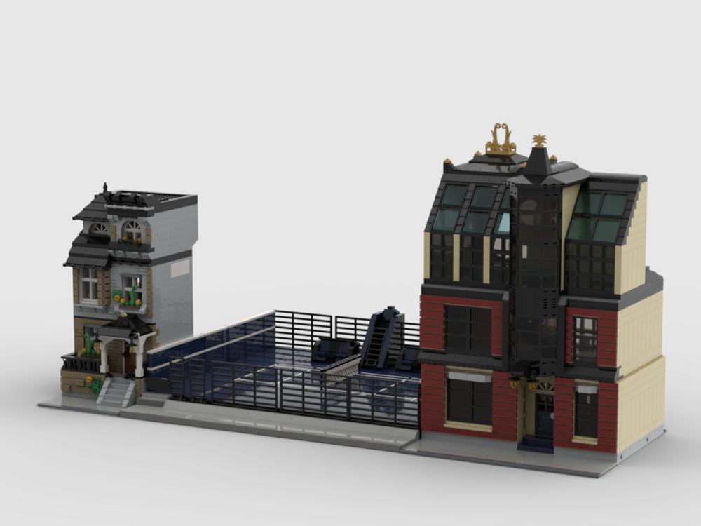 LEGO MOC Modular Tennis Court by Safisab | Rebrickable - Build with LEGO