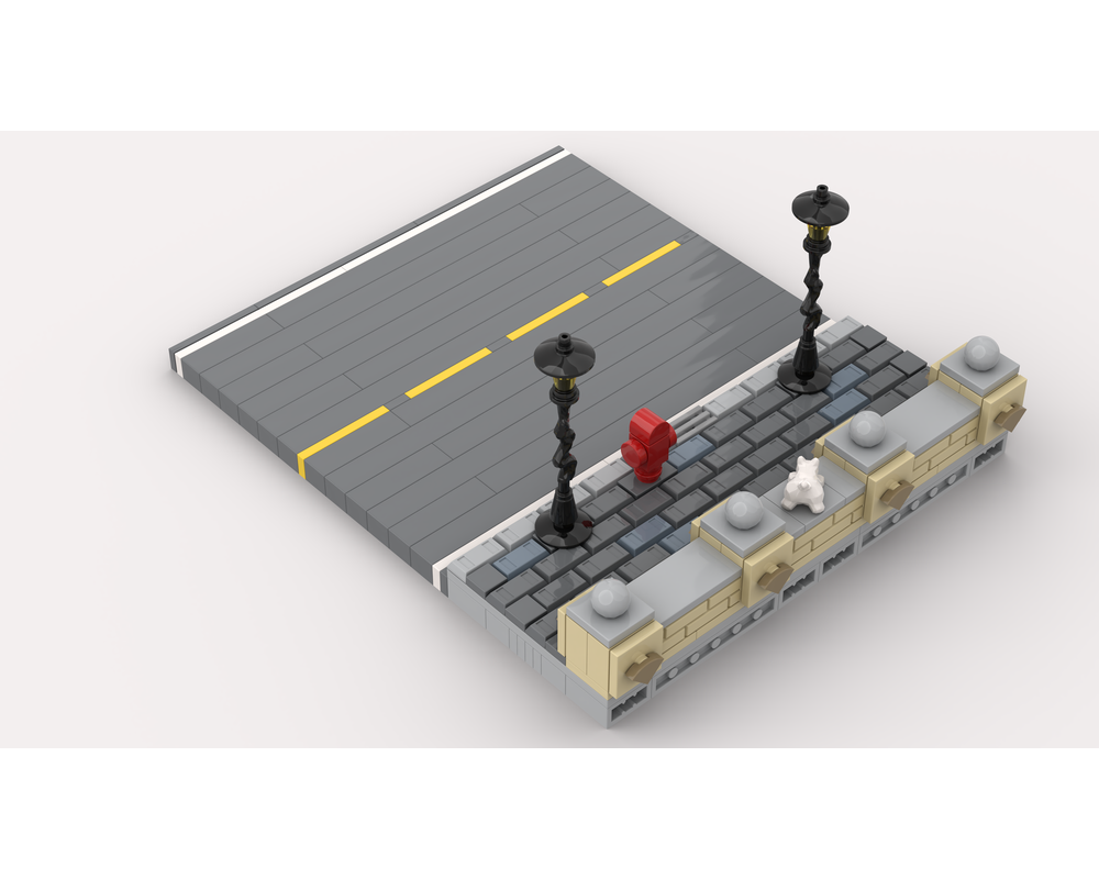 LEGO MOC Street Section by legoalfactotum | Rebrickable - Build with LEGO